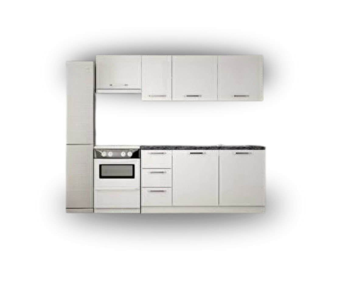 Beyaz Modern Basic Mutfak Dolabı - Dova Yapı