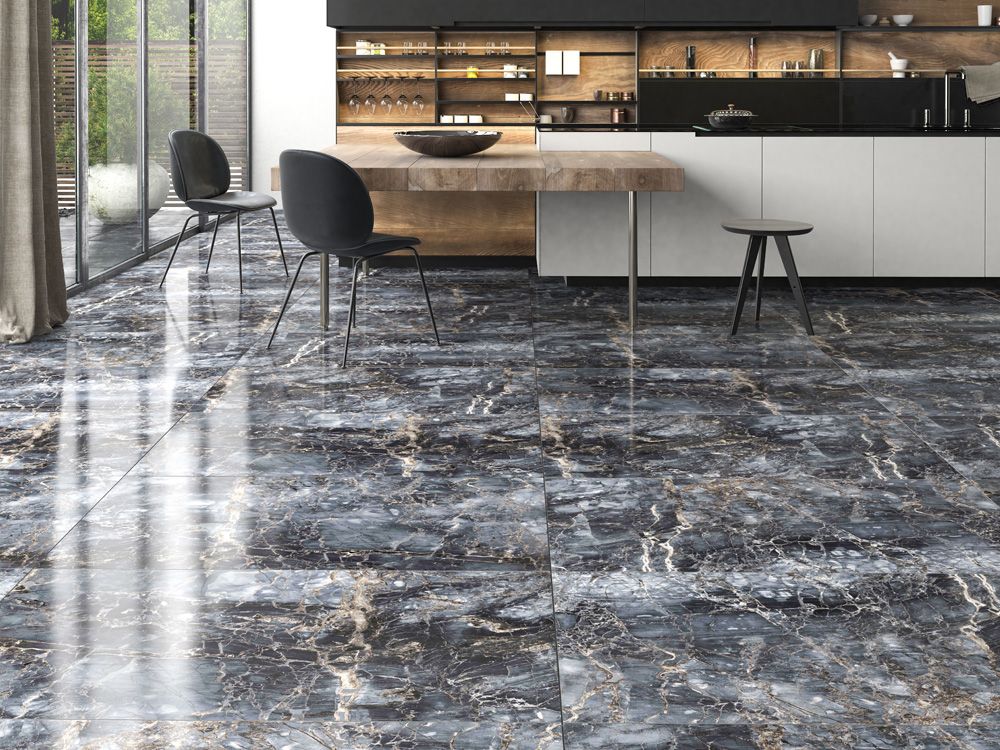 Qua Notte Nero Full Lappato 60x120 Seramik - Dova Yapı